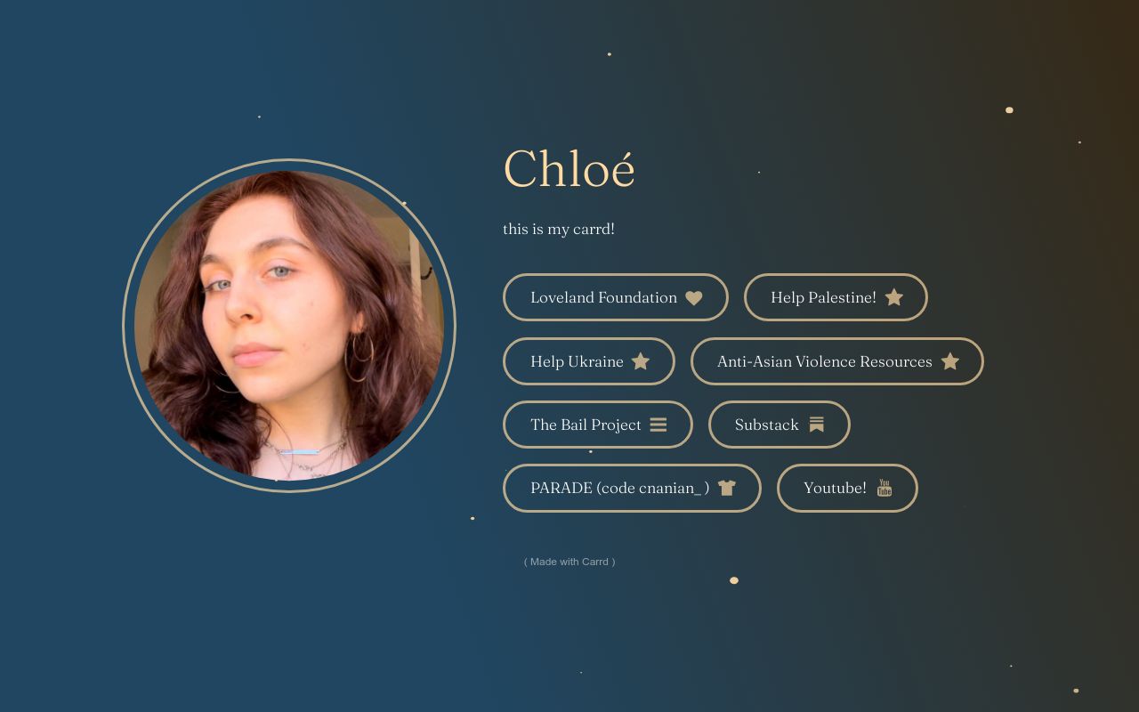 chloe's carrd